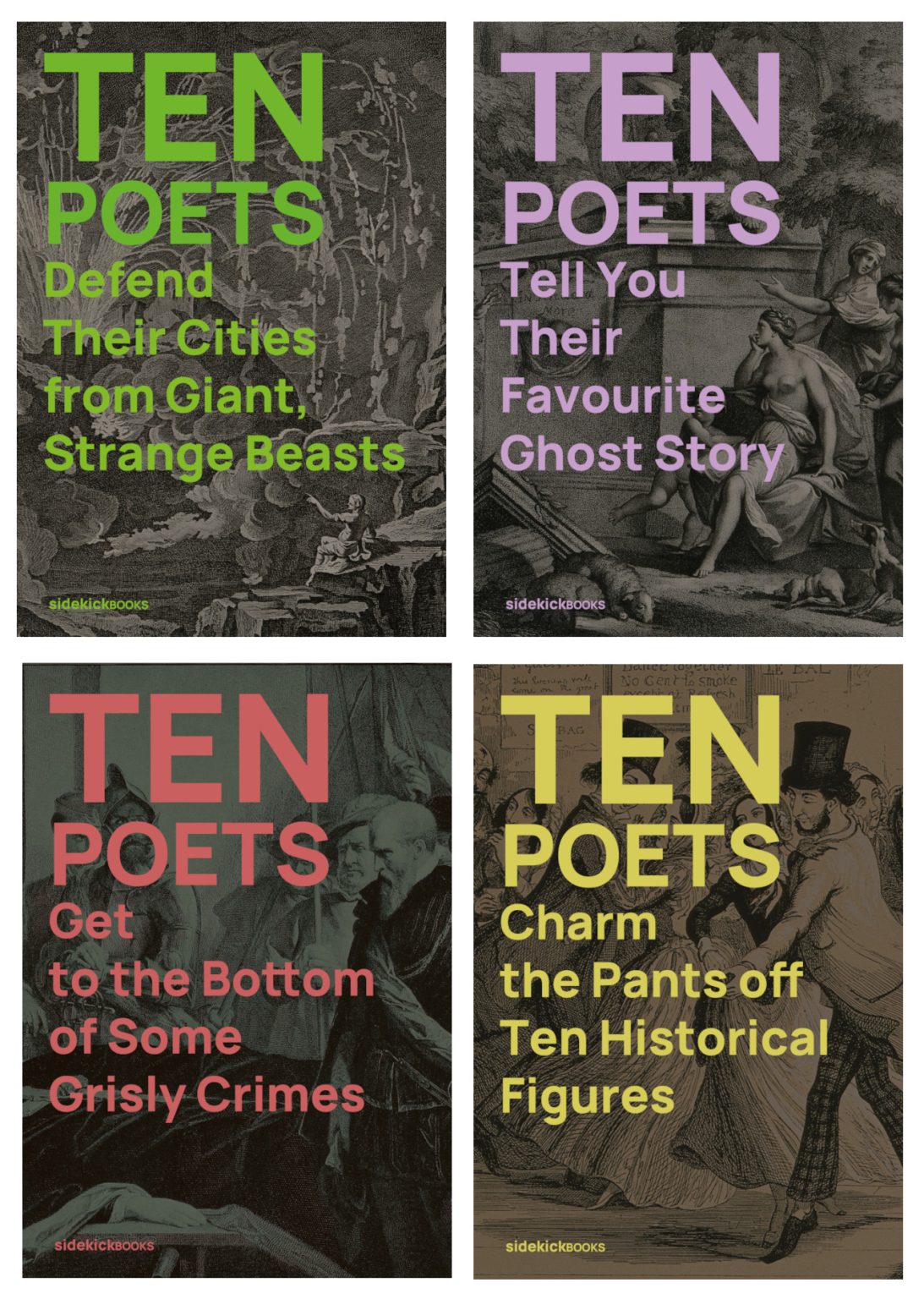 Ten Poets series – Set of Four Anthologies - Sidekick Books